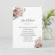 Pink Floral Wedding Invitation | Zazzle