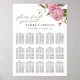 Pink Floral Wedding Seating Chart | Zazzle