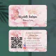 Pink florals roses QR code Business Card | Zazzle