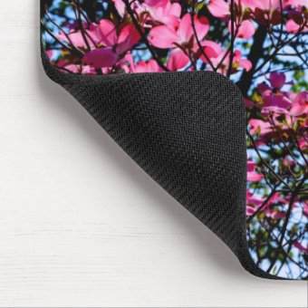 Pink flowering Dogwood tree Mouse Pad | Zazzle