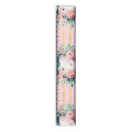 Pink Flowers Paint Gold Stripes Girly Design Ruler | Zazzle