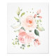 Pink Flowers, Watercolor Flowers, Girl Nursery Photo Print | Zazzle