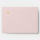 Pink French Perfume Bottle Chic Monogram Envelope | Zazzle