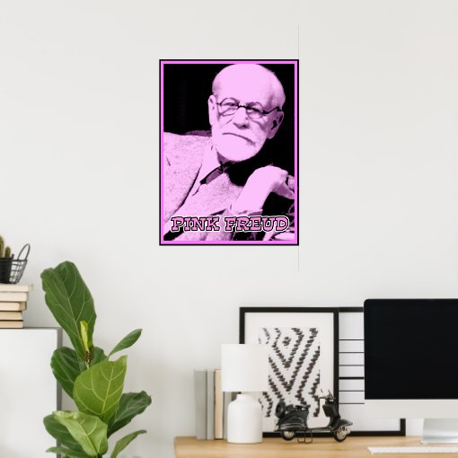 Pink Freud Funny Poster Sign Print | Zazzle