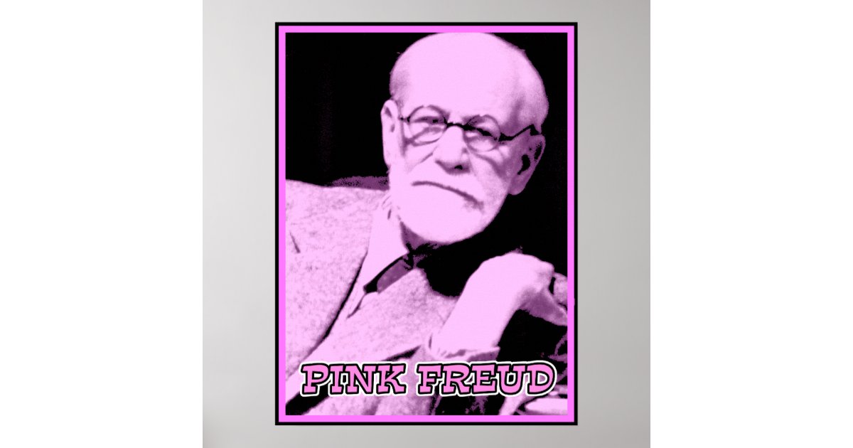 Pink Freud Funny Poster Sign Print | Zazzle