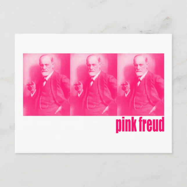 Pink Freud Postcard | Zazzle