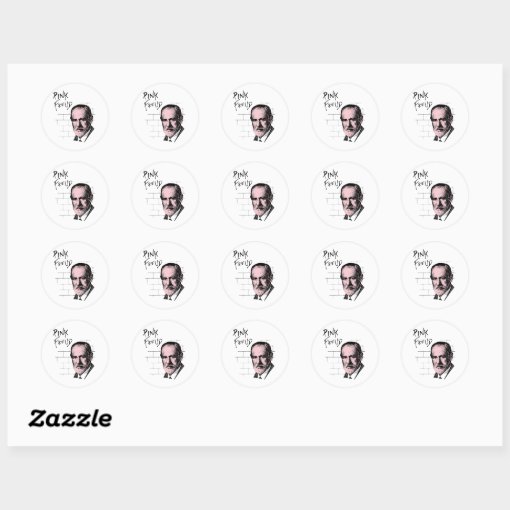 Pink Freud Sigmund Freud Classic Round Sticker | Zazzle