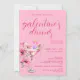 Pink Galentines Girls Night Dinner Cocktail Party Invitation | Zazzle