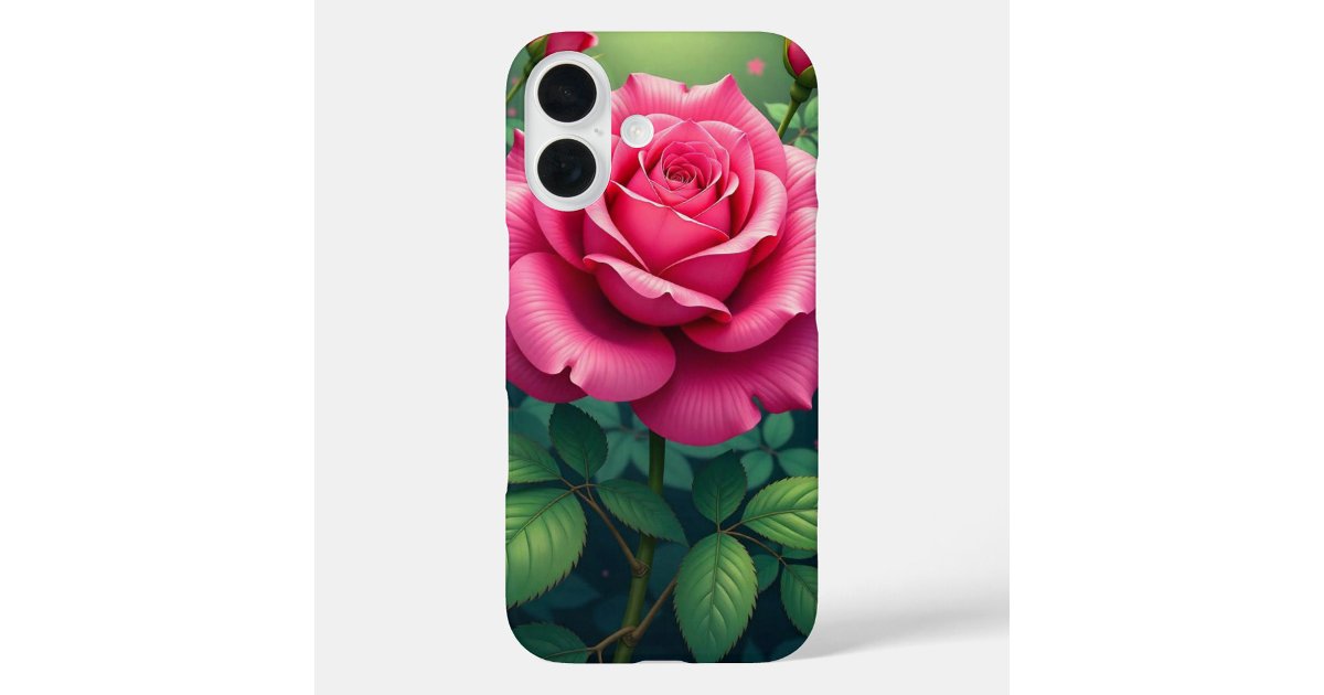 Pink Garden Rose Case-Mate iPhone Case | Zazzle