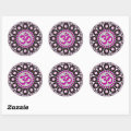Pink Gems Aum Spiritual Sticker | Zazzle