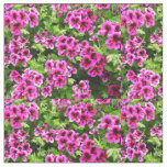 Geraniums Pink and Red Floral Pattern Fabric | Zazzle.com