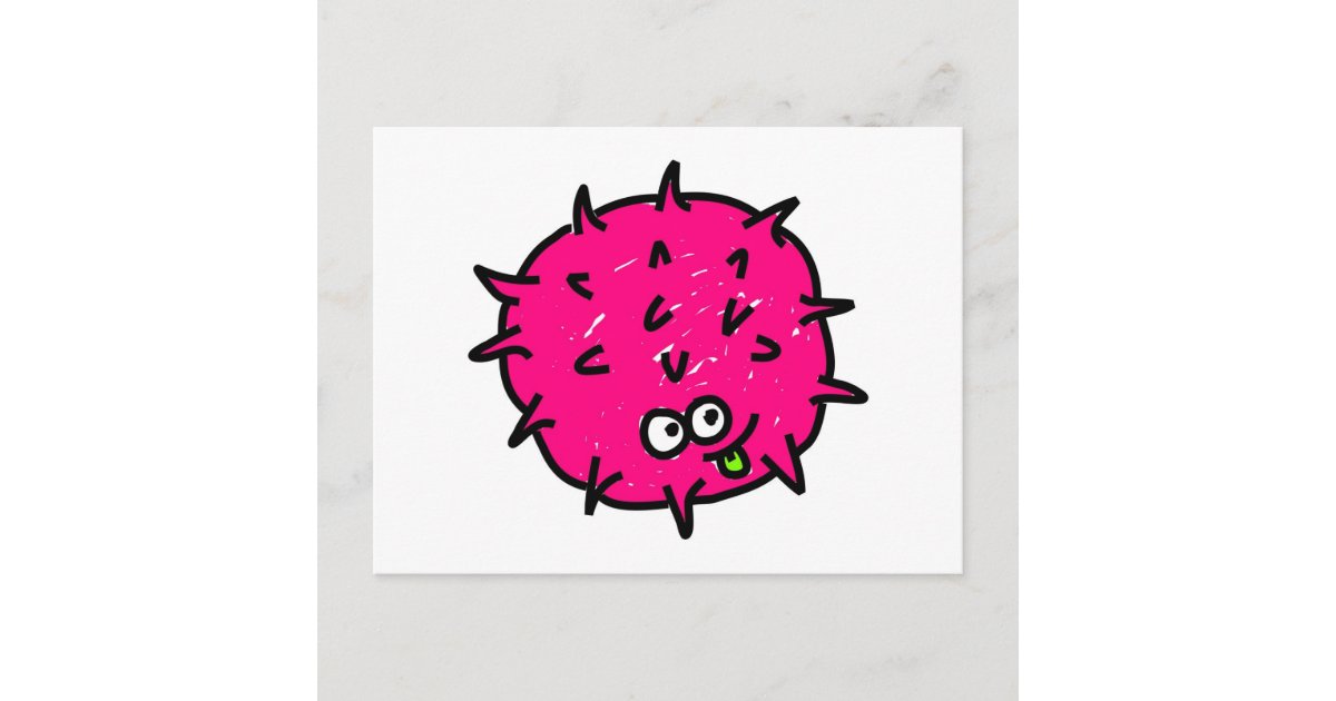 Pink Germ Postcard | Zazzle
