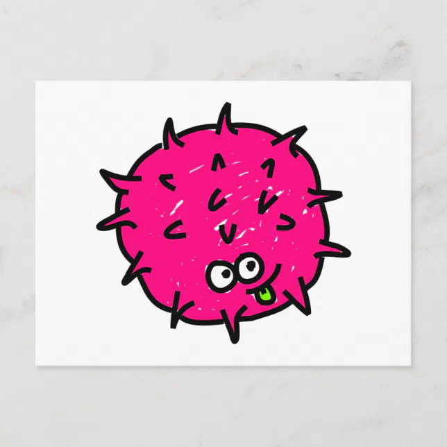 Pink Germ Postcard | Zazzle