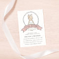 Pink Getting Meowied Cat Theme Bridal Shower Invitation | Zazzle
