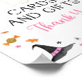 Pink Ghost Halloween Cards & Gifts Party Sign | Zazzle