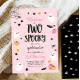 Pink Ghost Halloween Two Spooky 2nd Birthday Invitation | Zazzle