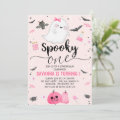 Pink Ghost Spooky One Halloween 1st Birthday Invitation | Zazzle