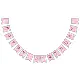 Pink Gingham Check Pattern Happy Birthday Bunting Flags | Zazzle