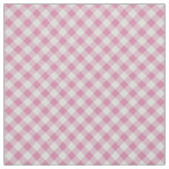Large Pink Gingham Checks Pattern Geometric Fabric | Zazzle.com