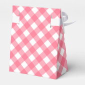 Pink Gingham Favor Box | Zazzle