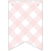 Pink Gingham Happy Birthday Bunting Banner | Zazzle
