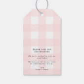 Pink Gingham Pop It When She Pops Favor Tag | Zazzle