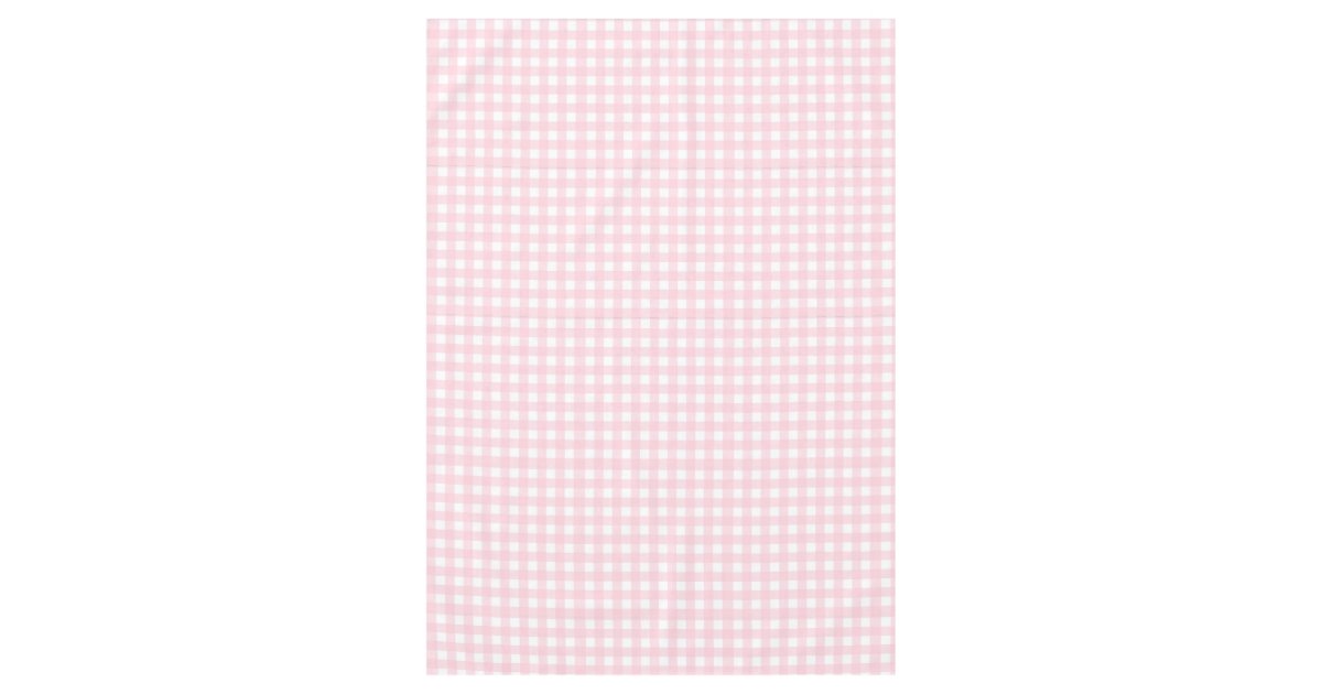 Pink Gingham Tablecloth | Zazzle
