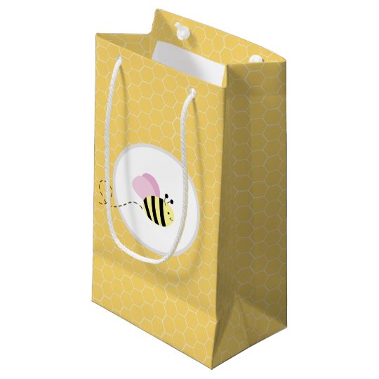 Pink Girl Bumble Bee Honeycomb Gift Bag | Zazzle.com