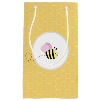 Pink Girl Bumble Bee Honeycomb Gift Bag | Zazzle