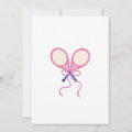 Pink Girl Tennis Birthday Invitation | Zazzle
