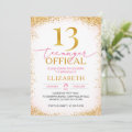 Pink Girly 13th Birthday Invitation | Zazzle