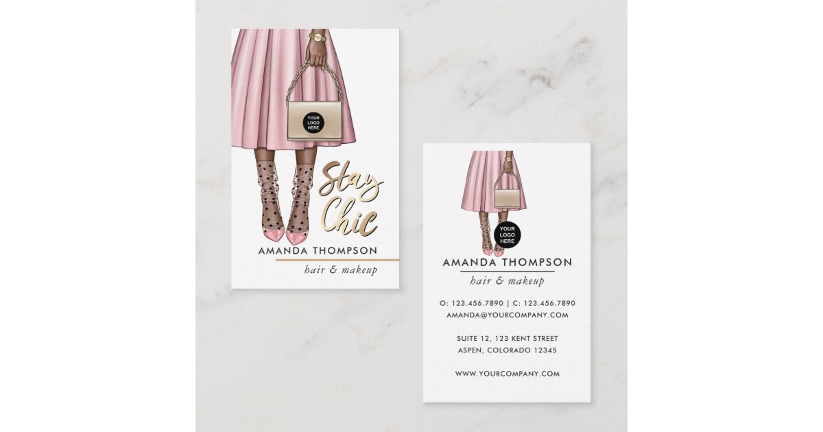 Pink Girly Business Card | Zazzle