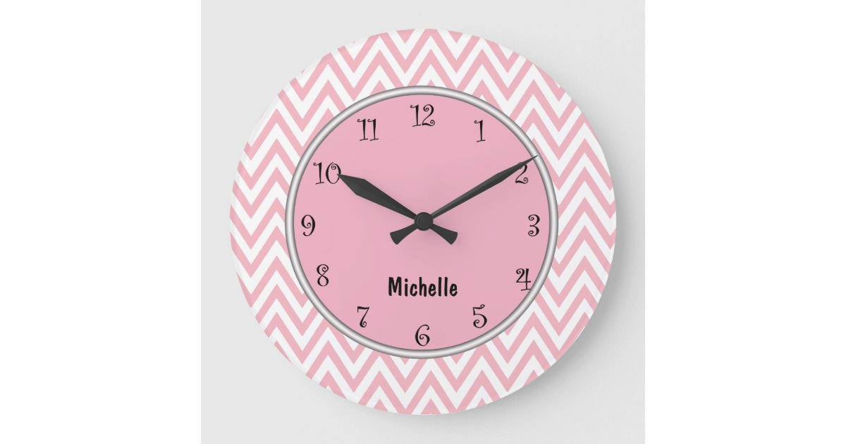 Pink Girly Clocks | Zazzle