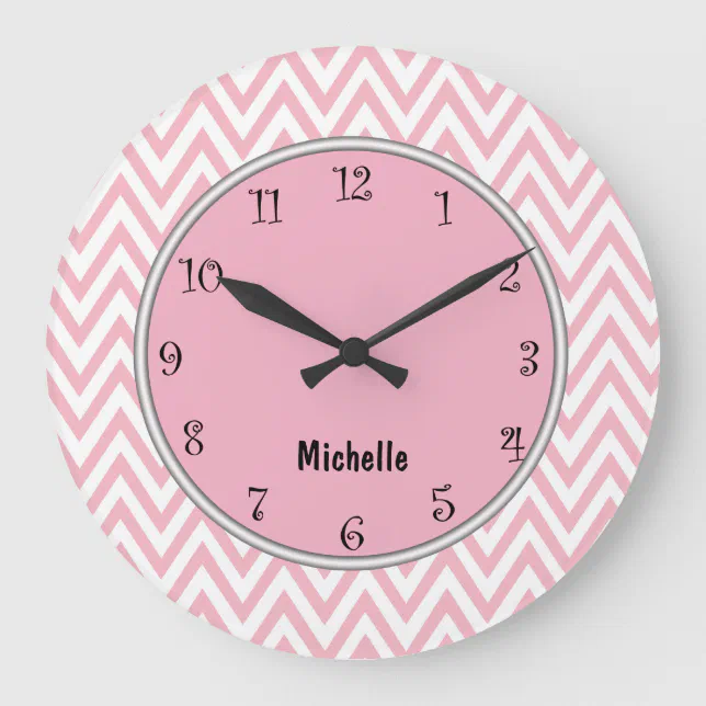 Pink Girly Clocks | Zazzle