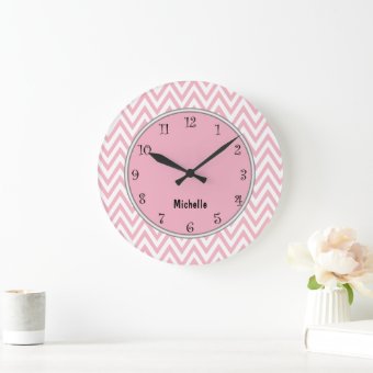 Pink Girly Clocks | Zazzle