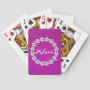 Pink girly playing cards with sparkly glitters | Zazzle