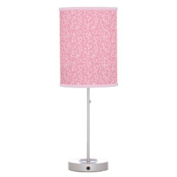 Pink Glitter And Sparkles Pattern Table Lamp | Zazzle