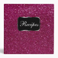 Pink Glitter Binder | Zazzle