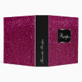 Pink Glitter Binder | Zazzle