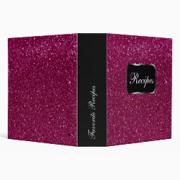 Pink Glitter Binder | Zazzle