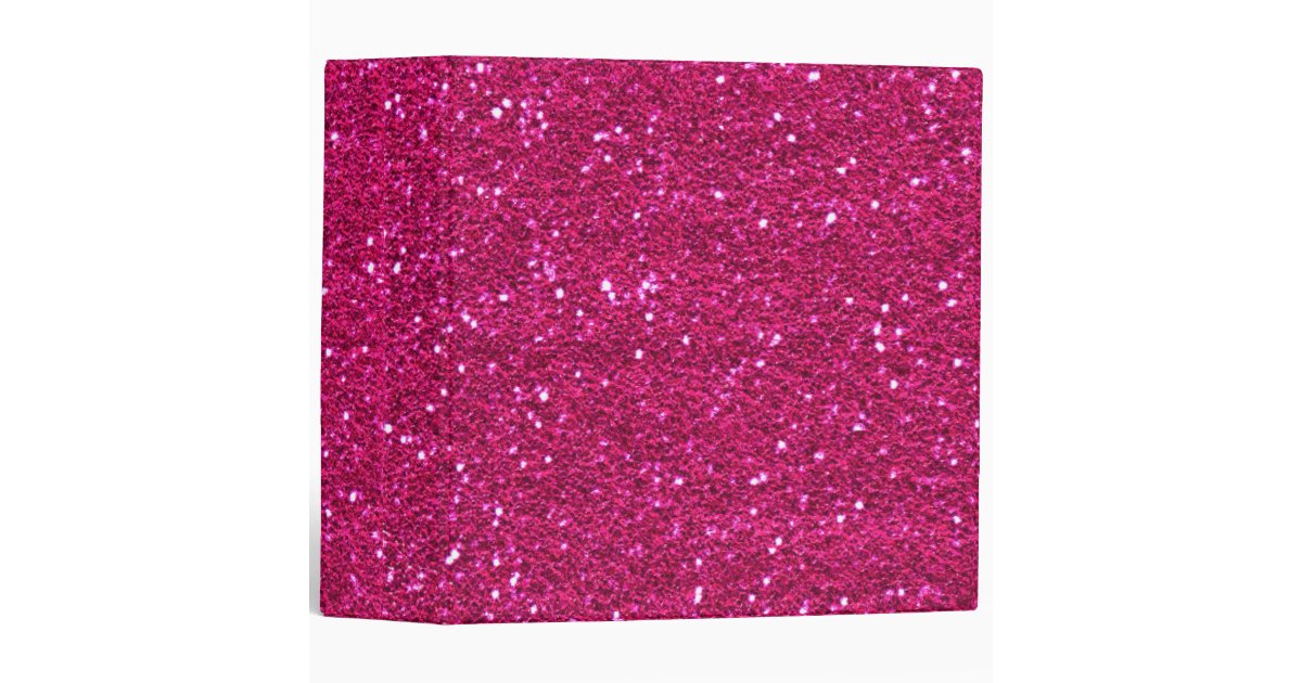 Pink Glitter Binder | Zazzle
