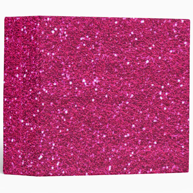 Pink Glitter Binder | Zazzle
