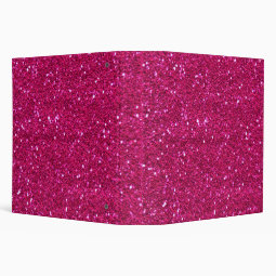 Pink Glitter Binder | Zazzle