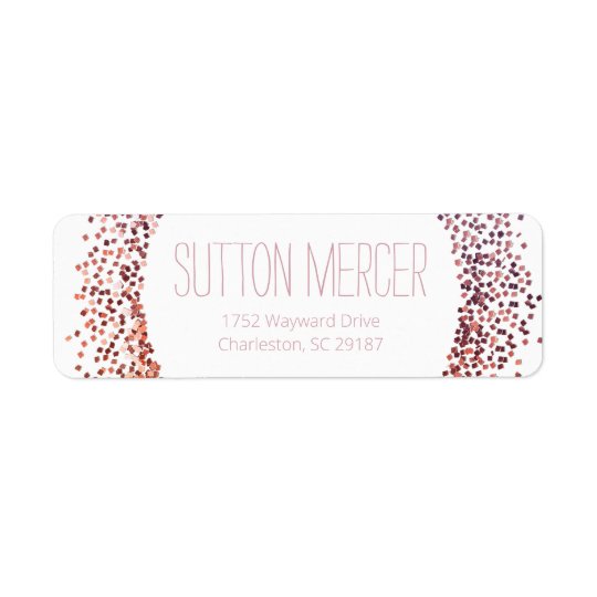 Pink Glitter Circle Label | Zazzle.com