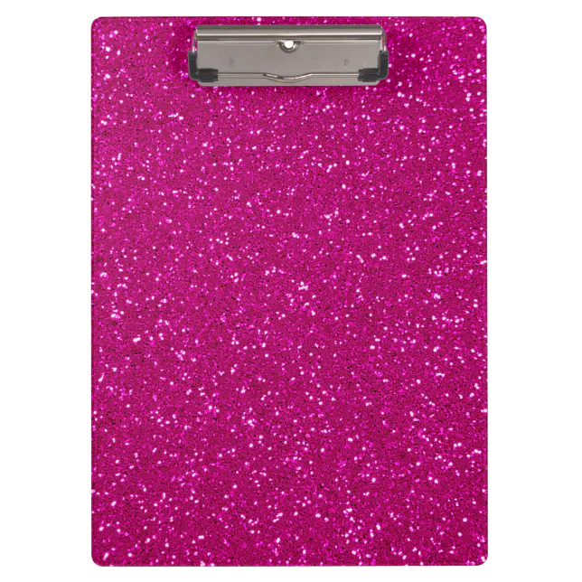 Pink Glitter Clipboard | Zazzle