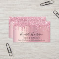 Pink Glitter Discount Business Card | Zazzle