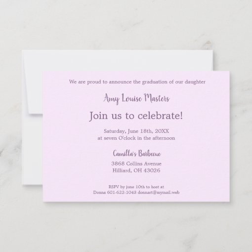 Pink Glitter Graduate Simple 2 Photos Graduation | Zazzle