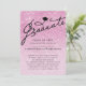 Pink Glitter Graduate Stylish Graduation Cap Party Invitation | Zazzle
