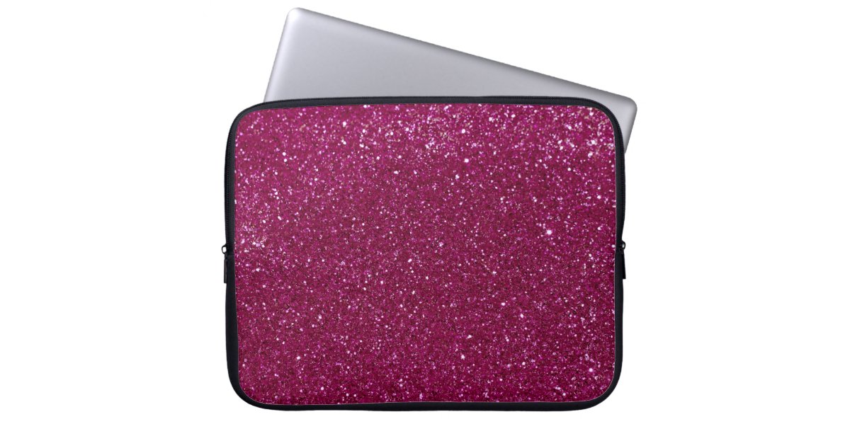 Pink Glitter Laptop Sleeve | Zazzle