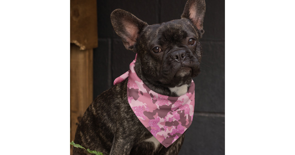 Pink Glitter Military Camouflage Army For her Bandana | Zazzle